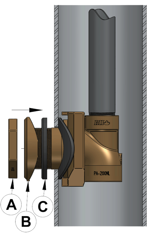How do I properly install my Pitless Adapter?