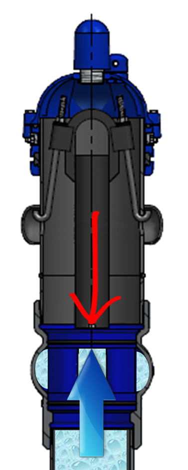 Do the spool type industrial pitless adapter units have hold-down hooks?