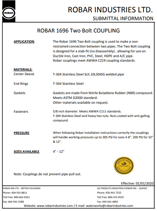 What are the specifications for the spool pitless unit's stainless ...