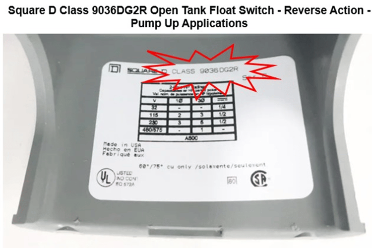 Standard Action vs. Reverse Action Float Switches