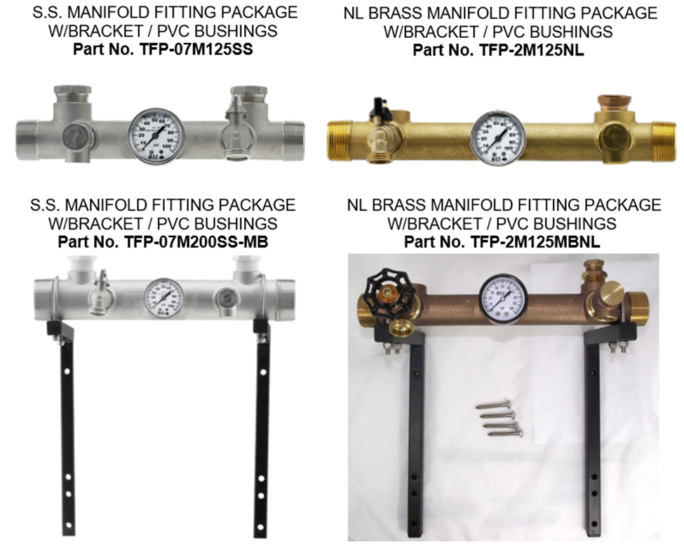 Does Boshart have constant pressure manifold fitting packages?