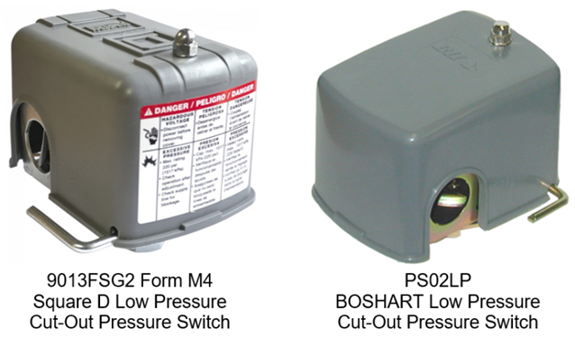 Can I use a low pressure cut-out switch with my jet pump?