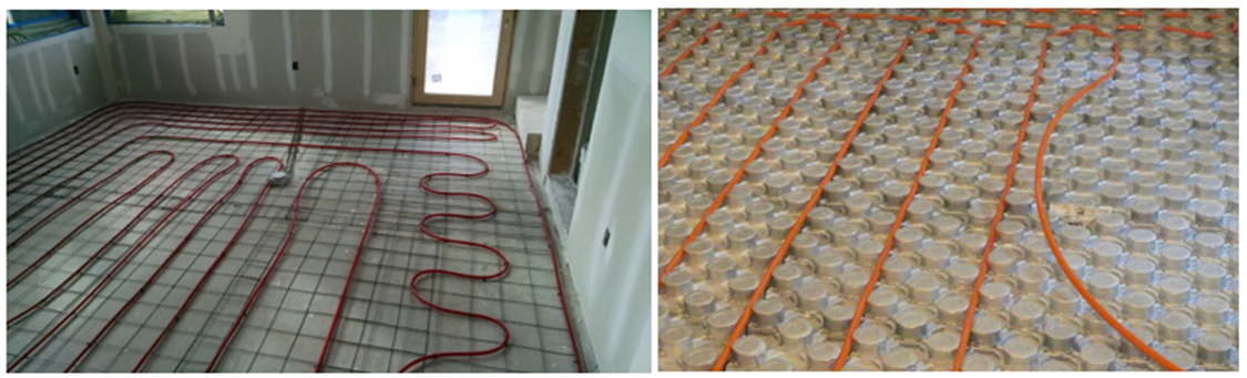 Can PEX pipe be installed in concrete or under concrete slab?