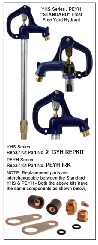 Which repair kit do I need for my frost free yard hydrant?