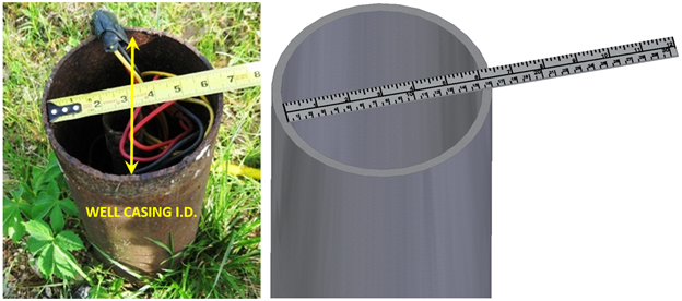 How do I measure my well casing to determine what size of well seal I need?