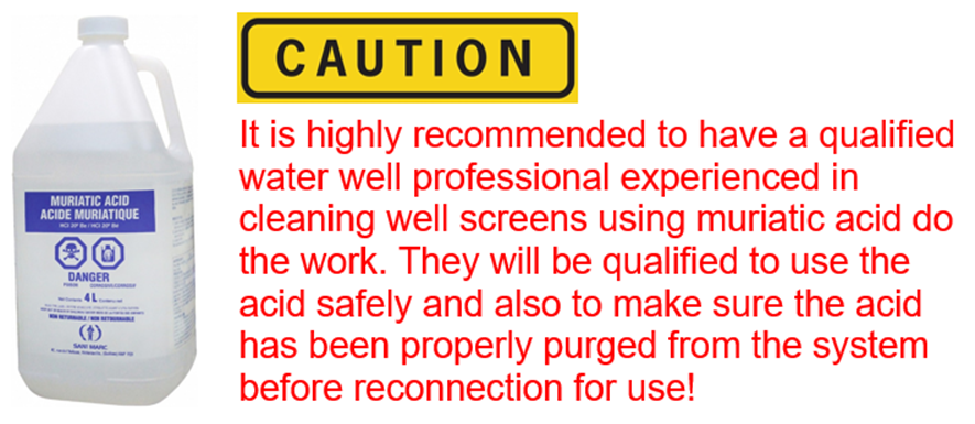 My well (sand) point screen has become clogged, do you have any ideas ...